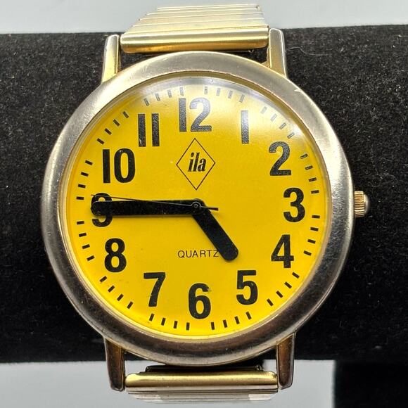 Illa | Accessories | Gold Yellow Illa Mens Watch | Poshmark